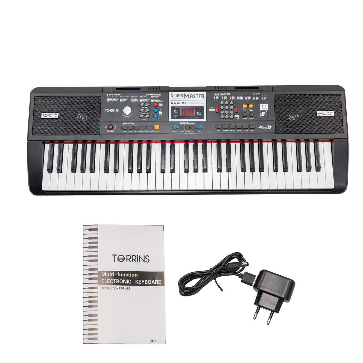 Torrins 61 Keys Multi-Function Electronic Keyboard for Beginners | Tor